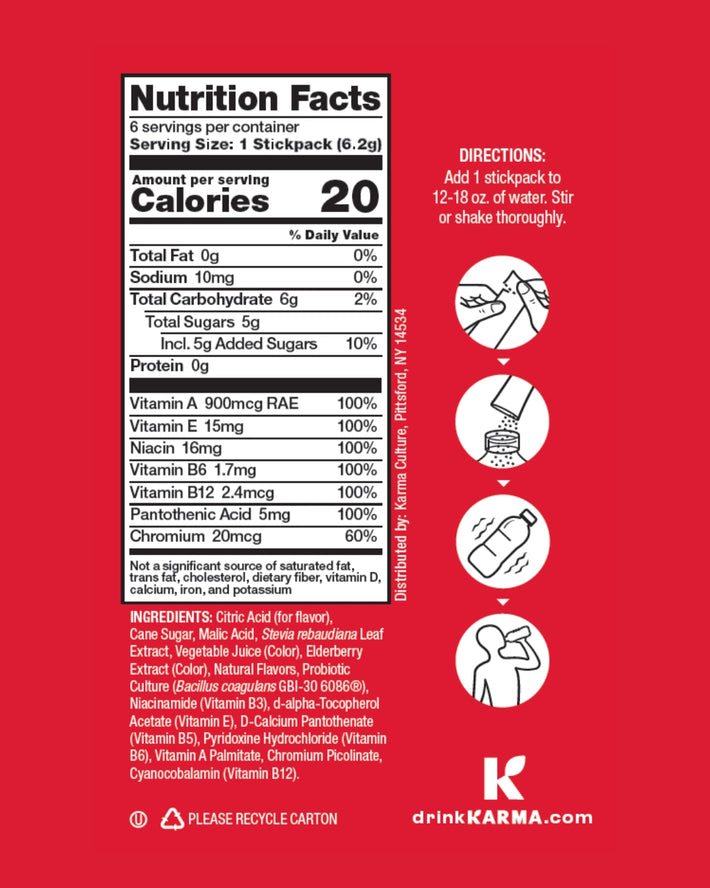 Karma Probiotic Stick Packs – Karma Water
