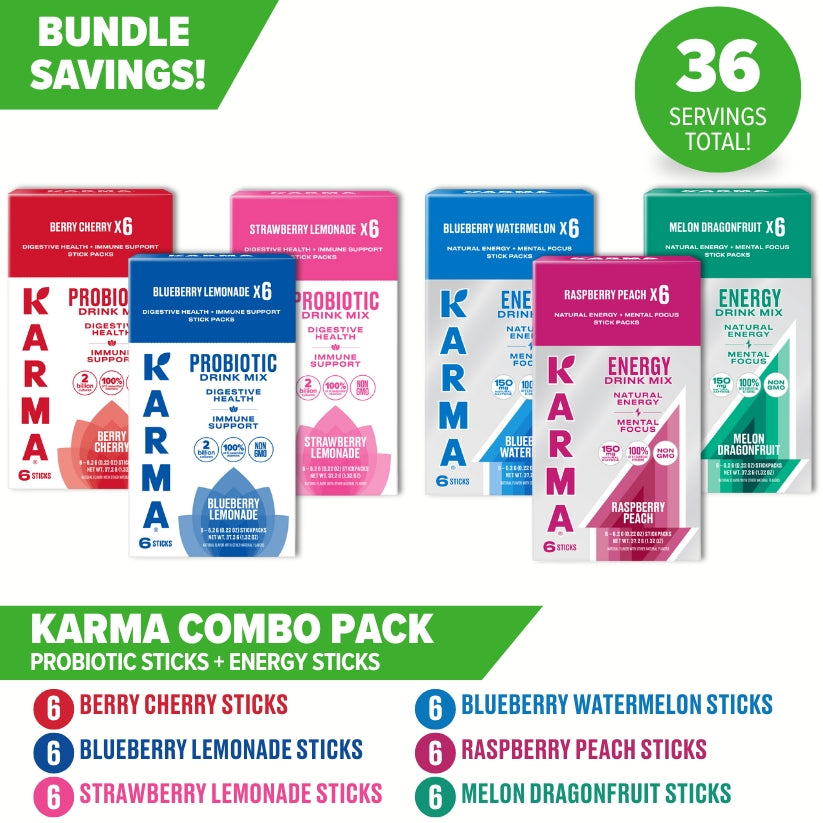 Karma Stick Pack Variety Bundle – 36 Count – Karma Water